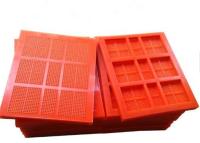 China Urethane Dewatering Modular PU Screen Panel 0.1-10mm Hole Size 30-60mm Thickness for Mining Equipment for sale