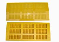 China Wear Resistant Polyurethane Dewatering Screen Panel 305mm x 305mm Steel Frame Mining for sale