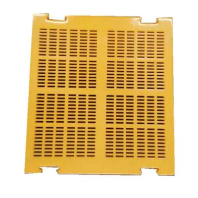 China Polyurethane Dewatering Screen 0.1mm Slot Steel Frame Reinforced High Wear Resistance Mining Screening Equipment for sale