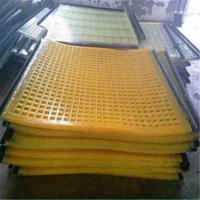China Wear Resistant Polyurethane Tensioned Screen Mats 30-60mm Thickness Self-Cleaning Apertures for Stone Screening for sale