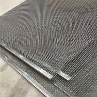 China 65MN Stainless Steel Mine Sieving Mesh Vibrating Screen Mesh 2mm-100mm Aperture High Tensile Strength for Quarry for sale