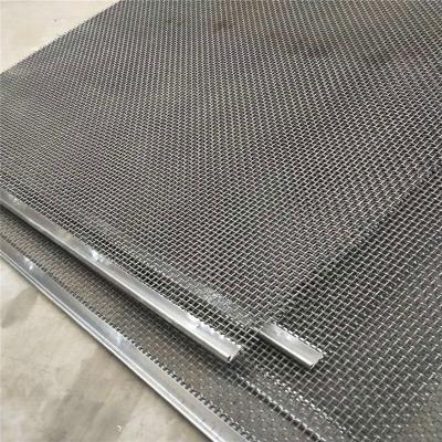 China 65MN Stainless Steel Mine Sieving Mesh Vibrating Screen Mesh 2mm-100mm Aperture High Tensile Strength for Quarry for sale
