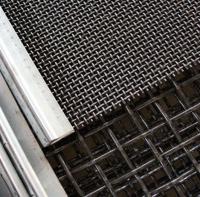 China High Carbon Steel Wire Mining Screen Mesh 0.71mm-12.5mm Wire Diameter 1mm-100mm Mesh Size with Hooks for sale