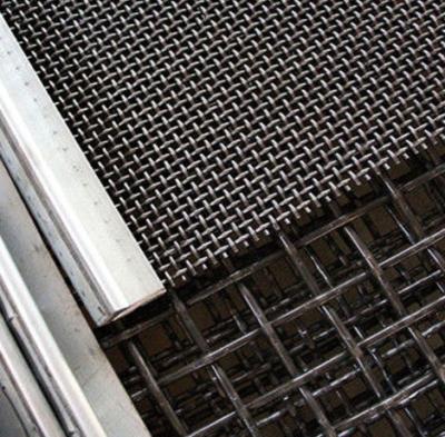 China High Carbon Steel Wire Mining Screen Mesh 0.71mm-12.5mm Wire Diameter 1mm-100mm Mesh Size with Hooks for sale