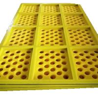 China Round Polyurethane Screen Panel 10mm Aperture Self Cleaning Vibrating Screen Mesh for Mining for sale