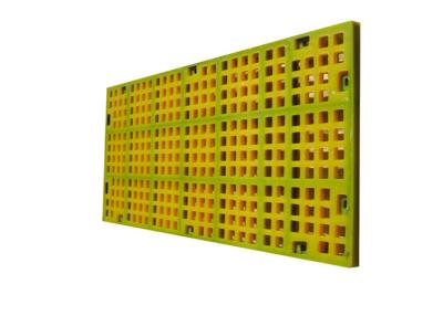 China Wear-Resistant Polyurethane Tension Screen Panel with 5-50mm Aperture for Mining Equipment and Multiple Connection Types for sale
