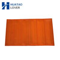 China Tensioned Polyurethane Fine Screen Mesh 0.045mm-1.5mm Hole for High Frequency Vibrating Screener 1040x700mm for sale