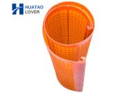 China Orange High Frequency Polyurethane Screen Mesh 0.15mm Fine Opening for Vibrating Screens Long Service Life for sale