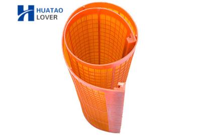 China Orange High Frequency Polyurethane Screen Mesh 0.15mm Fine Opening for Vibrating Screens Long Service Life for sale