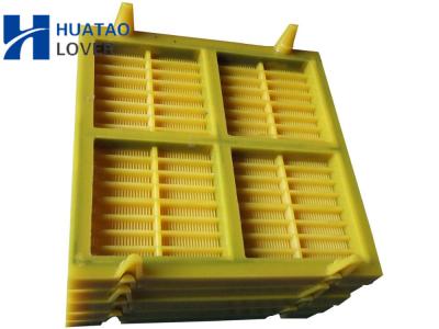 China Polyurethane Dewatering Screen 0.125mm for Mining Steel Frame 305mm for sale