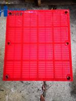 China Modular 305mm Polyurethane Dewatering Screen Panel with Self-Relieving Apertures for Sand for sale