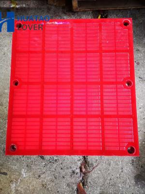 China Modular 305mm Polyurethane Dewatering Screen Panel with Self-Relieving Apertures for Sand for sale