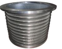 China SS 304 material Wedge Wire Screen Basket with 0.1mm slot For pulp screening for sale