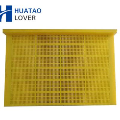 China 305mm Width Modular Dewatering Vibrating Screen Panel with Steel Frame and Polyurethane Surface for Sand and Gravel for sale