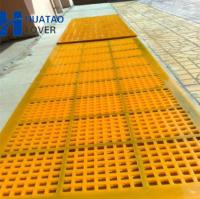 China Yellow Modular 40mm Thickness PU Screen Mat for Stone Screening Polyurethane for sale