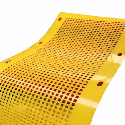 China Polyurethane Flip-Flop Screen Mat 2mm Thickness for Sieving Cullets Custom Size for sale