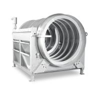 China Stainless Steel Slag Discharge Drum Screen Pulping Equipment 850mm x 3000mm 4kw for sale