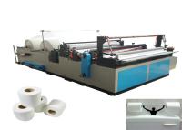 China Small Home Business Toilet Paper Rewinding Machine 1092-2400mm Width 150-280m/min Production Speed for sale