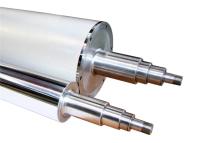 China Hard Chrome Plated Corrugating Roll with 0.07mm Coating Thickness for Single Facer Tile Line for sale