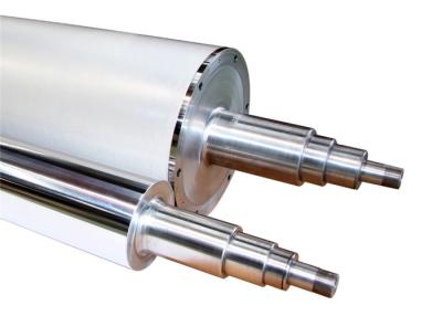 China Hard Chrome Plated Corrugating Roll with 0.07mm Coating Thickness for Single Facer Tile Line for sale