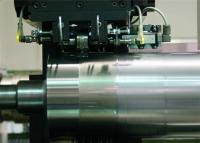 China Hard Chrome Plated Corrugating Roll with 0.07mm Coating Thickness for Single Facer Tile Line for sale