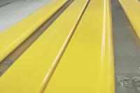 China Epoxy Glass Fiber Doctor Blade 1.5x78mm for Paper Machine Roll Cleaning for sale
