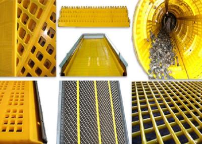 China 25mm Thick Abrasion Resistant Polyurethane Vibrating Screen Mesh 610x610mm for sale