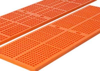 China Rectangular Hole Polyurethane Screen Mesh for Dewatering with Long Service Life and High Sieving Efficiency for sale