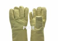 China Kevlar Heat Resistant Gloves 45cm 500℃ Five Finger Cut Protection for sale