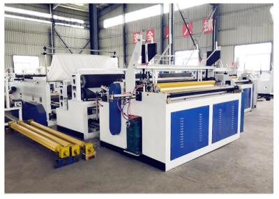 China Automatic Rewinding Slitter Toilet Paper Machine 1880mm Width PLC Control for sale