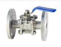 China Investment Casting 2PC Flange Ball Valve CF8 CF8m Full Port 1/2 to 6 Inch ISO5211 for sale