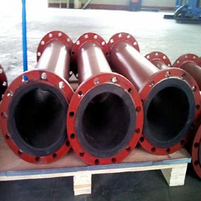 China Polyurethane Rubber Lined Ductile Iron Pipe 6m PN10 for Water Supply for sale