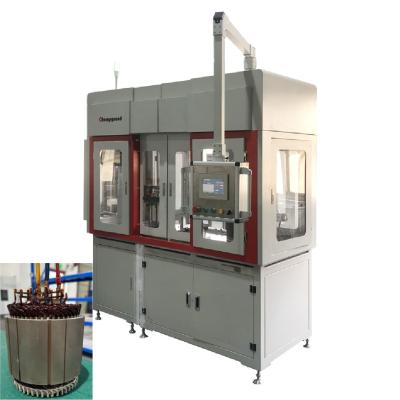 China Electric Flat Wire Motorcycle Automatic Motor Winding Machine For Single Stator for sale