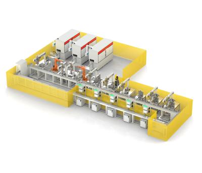 China Three-phase AC380V 50Hz Motor Stator Production Line Automated Flat Wire Winding Machine for sale