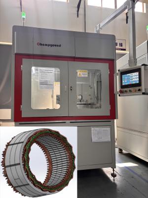 China 270mm Commercial Van Truck Stator Flat Wire Winding Machine For DC AC Motor for sale