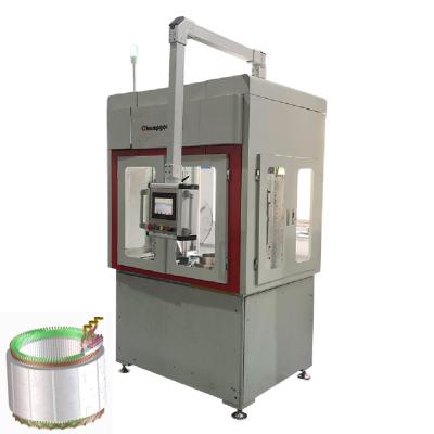 China Single Stage Electric Motor Armature Flat Wire Winding Machine Servo Control for sale