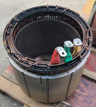 China 370mm OD 6-Layer Hairpin Stator, 264mm Stack, High-Power PMSM for Industrial Compressor for sale