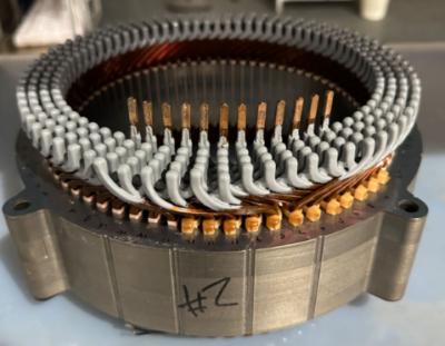 China Silicon Steel Pancake Stator OD270mm 8-Layer Flat Wire Winding, for Direct-Drive Applications for sale