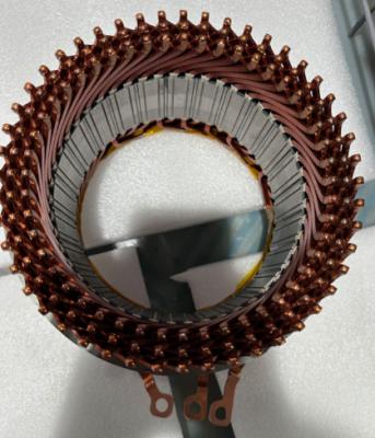 China 180mm OD 6-Layer Hairpin Stator, 50mm Slim Stack, PMSM for Fan & Blower Motors for sale