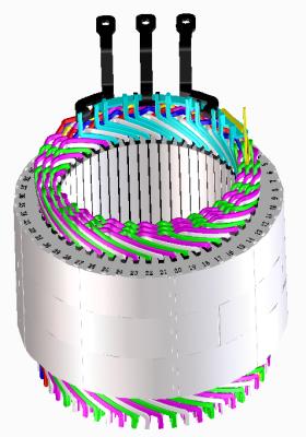 China High-Torque Hairpin Stator OD210mm/6L/114mm Stack, R&D Support, IATF16949:2016 Certified for sale