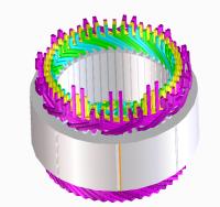 China Silicon Steel Hairpin Stator OD180mm 6-Layer Winding, OEM Manufacturer for Automation Drives for sale