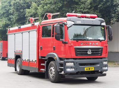 China Sinotruk Sitrak 4 Ton Dry Chemical Powder Fire Fighting Truck Specialized Vehicle China Factory for sale