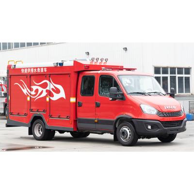 China 4x4 Small Rapid Intervention Fire Vehicle with 1000L Water Tank and Telescopic Lighting System for sale