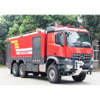 China 6x6 Benz Chassis Airport Fire Truck with 10000L Water Tank and 100L/s Fire Pump for sale