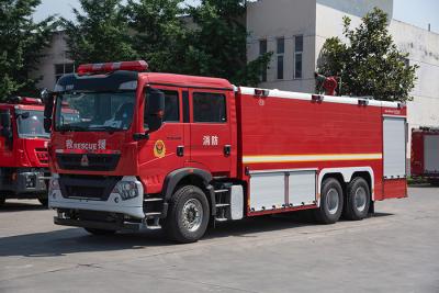 China Sinotruk HOWO 18000L Water Tank Fire Truck with 80L/s Fire Pump and Aluminum Alloy Welded Structure for sale