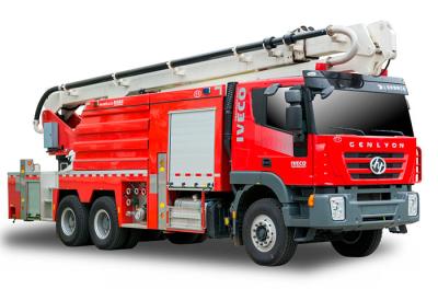 China 32m SAIC-HONGYAN Foam Tower Aerial Fire Truck with 6000L Water & Foam for sale