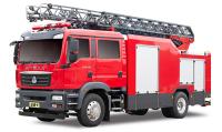 China Sitrak 18m Aerial Ladder Fire Truck with CAFS Extinguishing System for sale