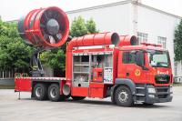 China Germany MAN Smoke Exhaust Special Fire Fighting Truck with Water Tank for sale