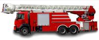 China 42m Rescue Aerial Ladder Fire Fighting Truck with Water Tank for sale