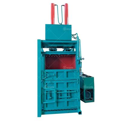 China Waste Paper Cardboard Hydraulic Vertical Baler Can Waste Plastic Bottle Press Baler Machine for sale